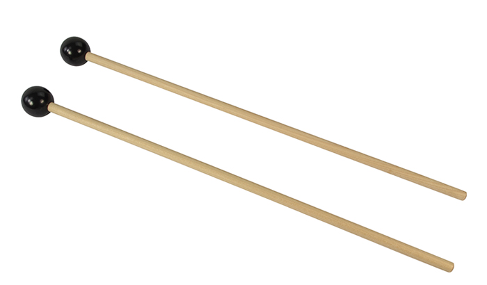 Bell Mallet Pair with Hard Nylon Head 28mm - Chimes and Bells